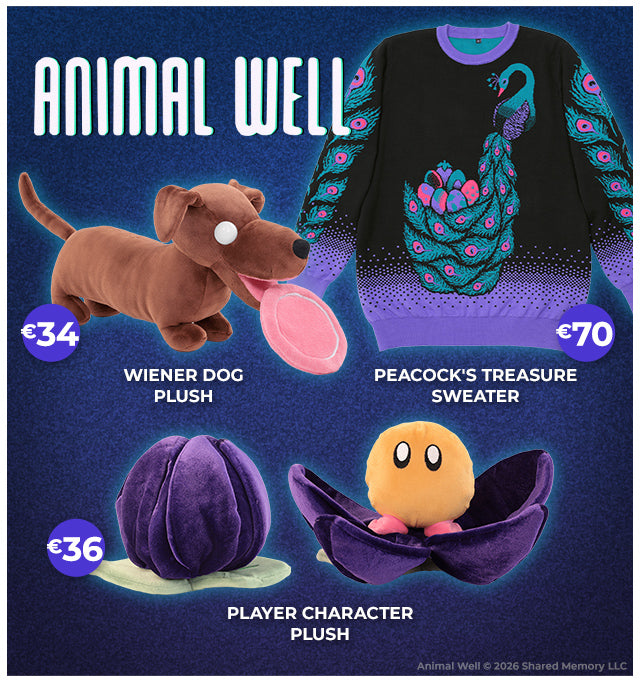 New merch for... Animal Well, Baba Is You, and Celeste! - Fangamer Europe