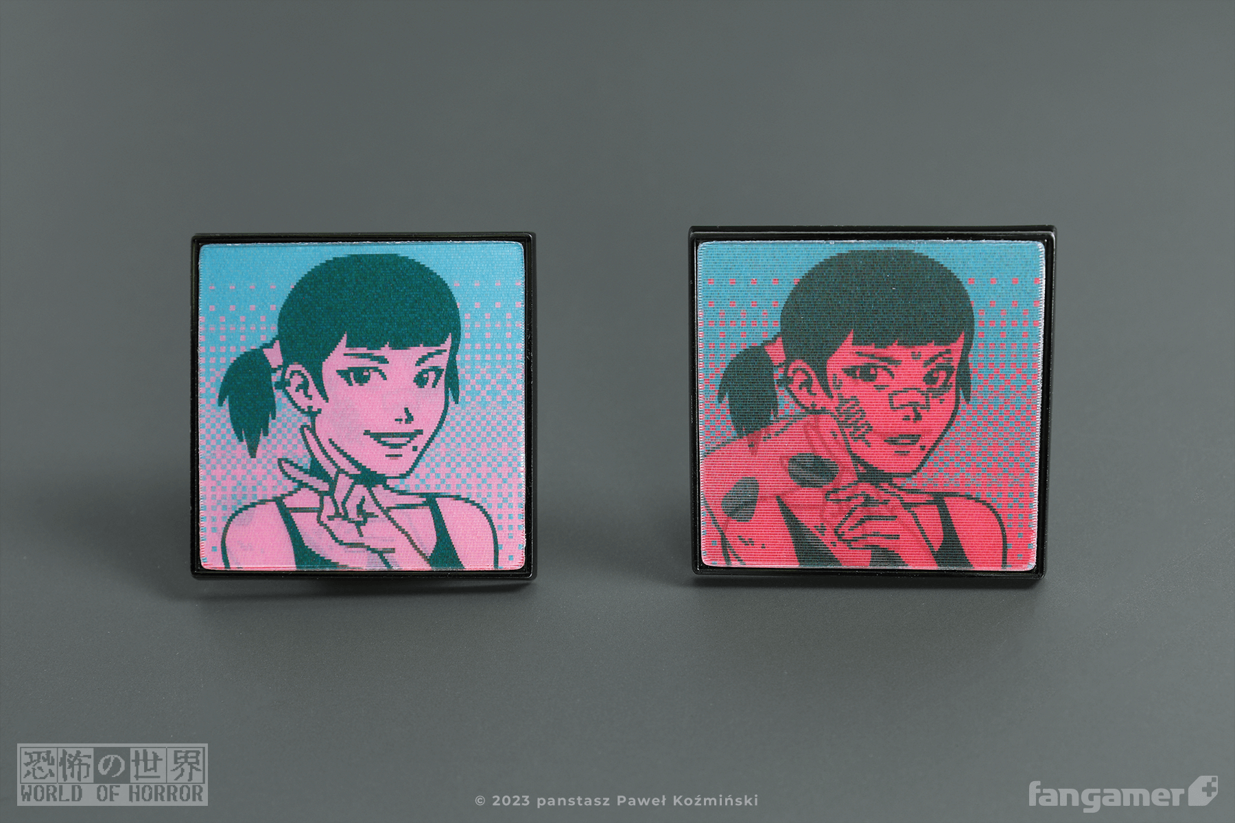 World of Horror - Doomed Already Lenticular Pin - Fangamer Europe