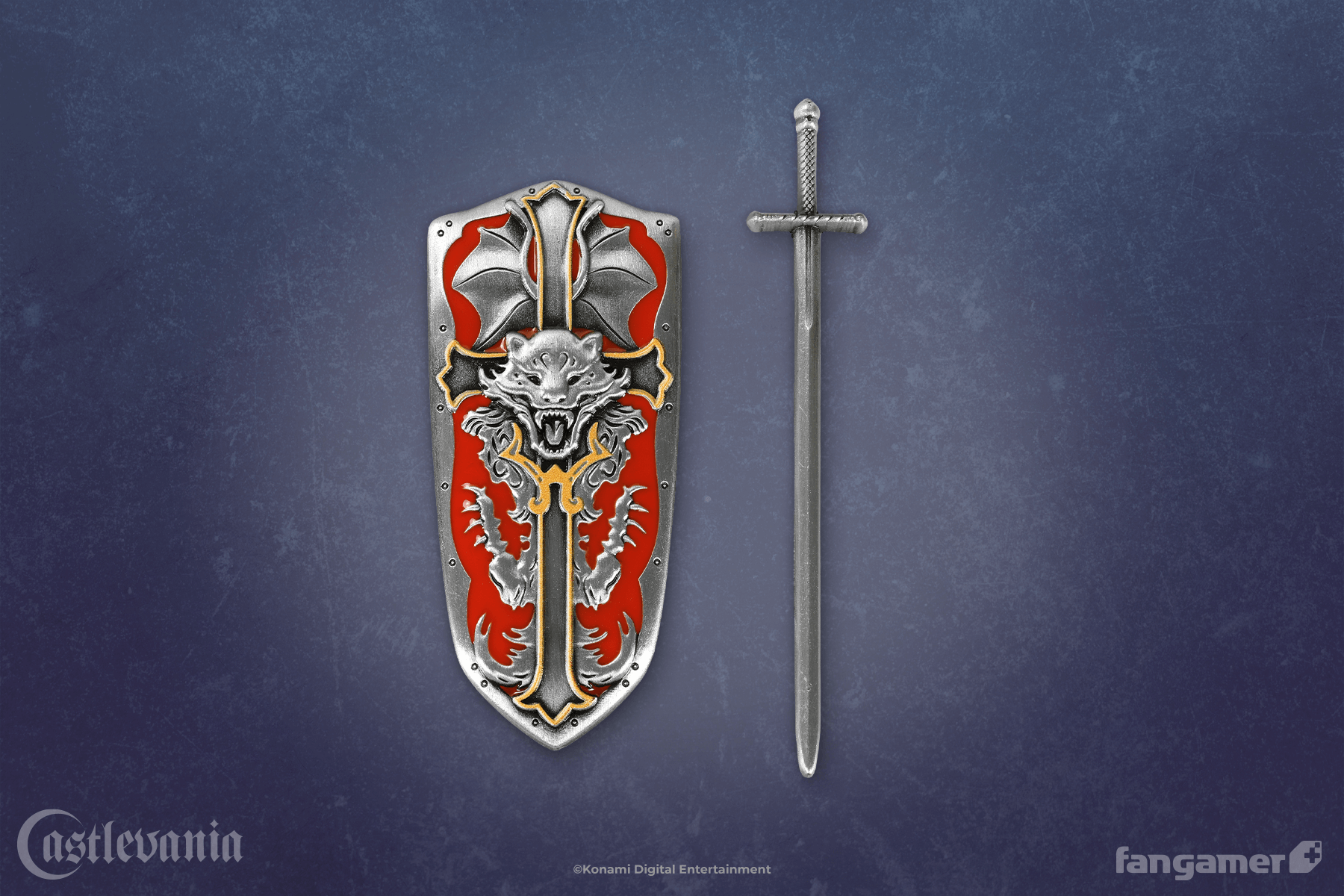 Castlevania - Alucard Shield & Sword Pin Set - Fangamer Europe