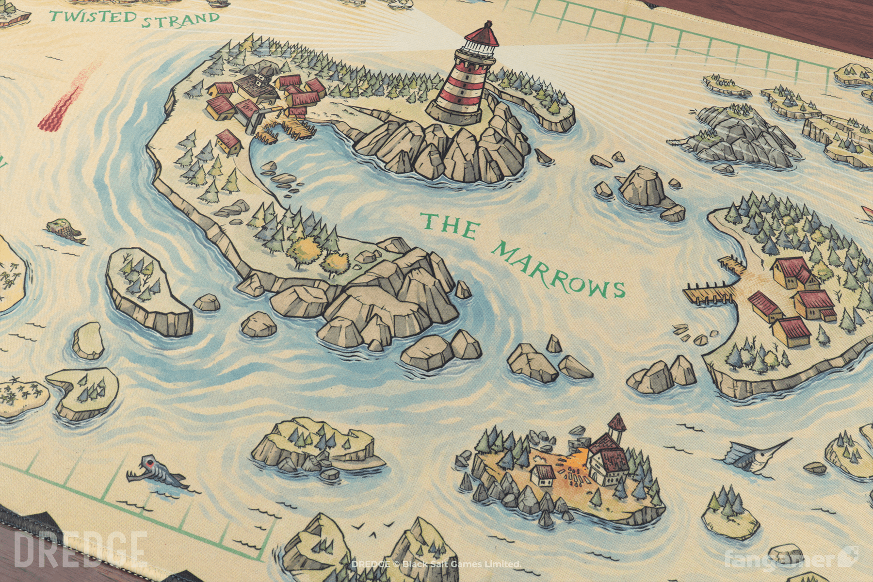 DREDGE - Fisherman's Map Desk Mat - Fangamer Europe