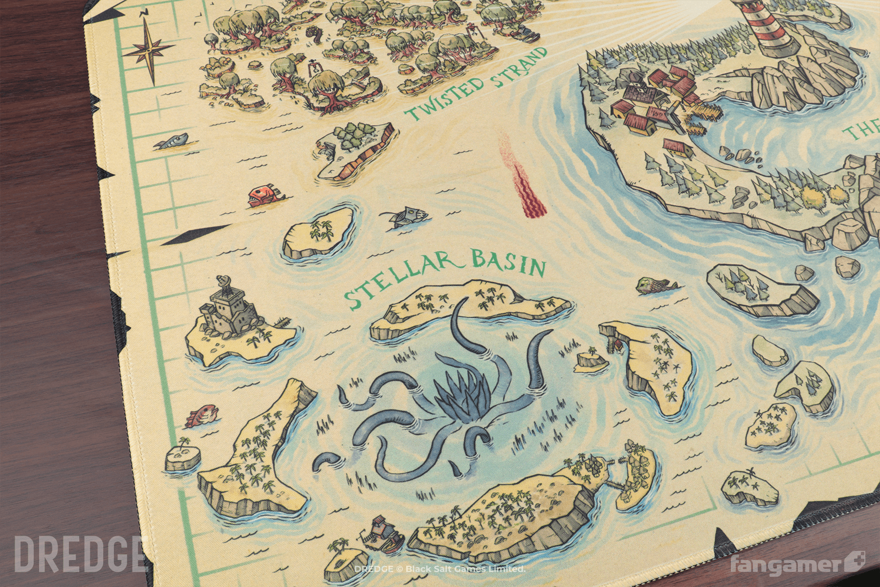 DREDGE - Fisherman's Map Desk Mat - Fangamer Europe