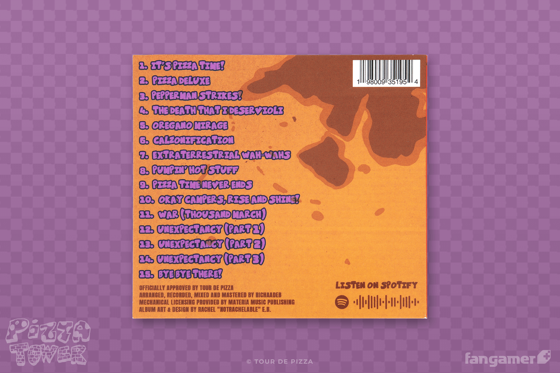 Pizza Tower - RichaadEB's Pizza Supreme CD - Fangamer Europe