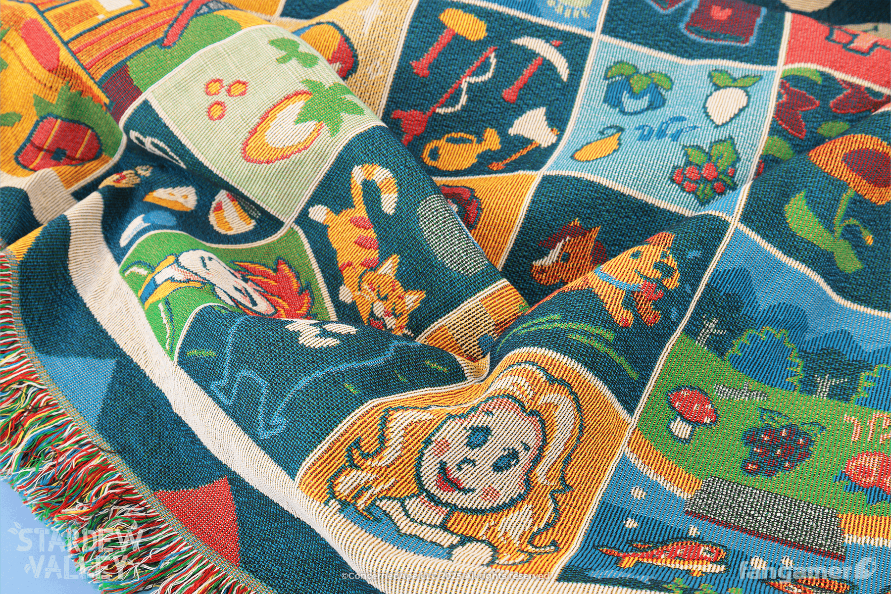 Stardew Valley - Farmhouse Patchwork Throw Blanket - Fangamer Europe