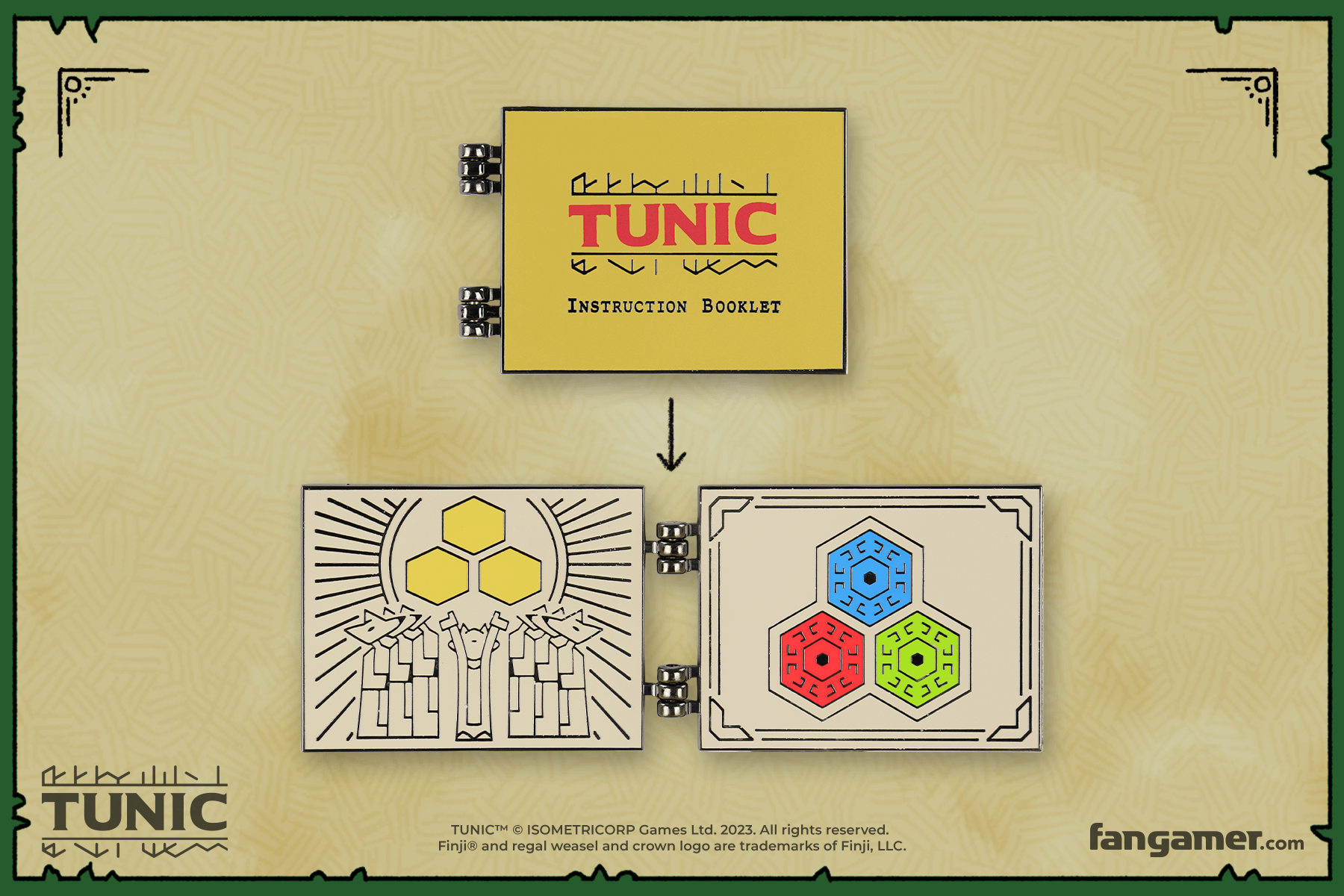 TUNIC - Instruction Booklet Hinged Pin - Fangamer Europe
