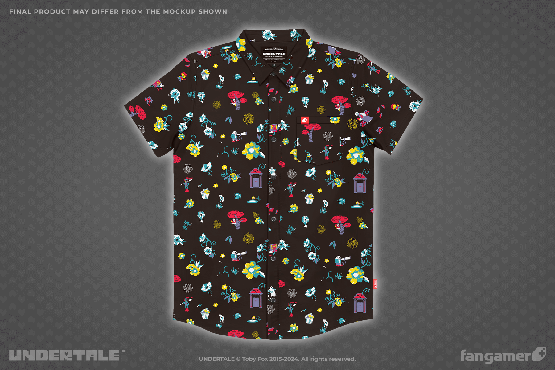 UNDERTALE - Underground Garden Button-Up Shirt - Fangamer Europe