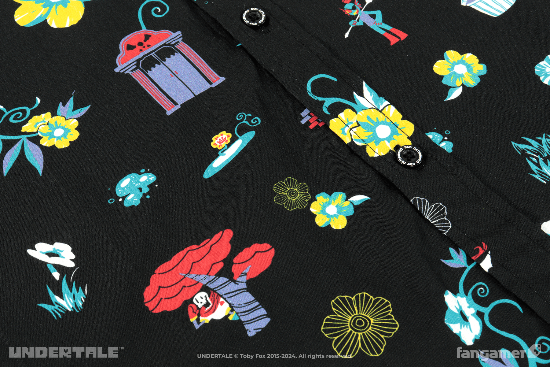 UNDERTALE - Underground Garden Button-Up Shirt - Fangamer Europe