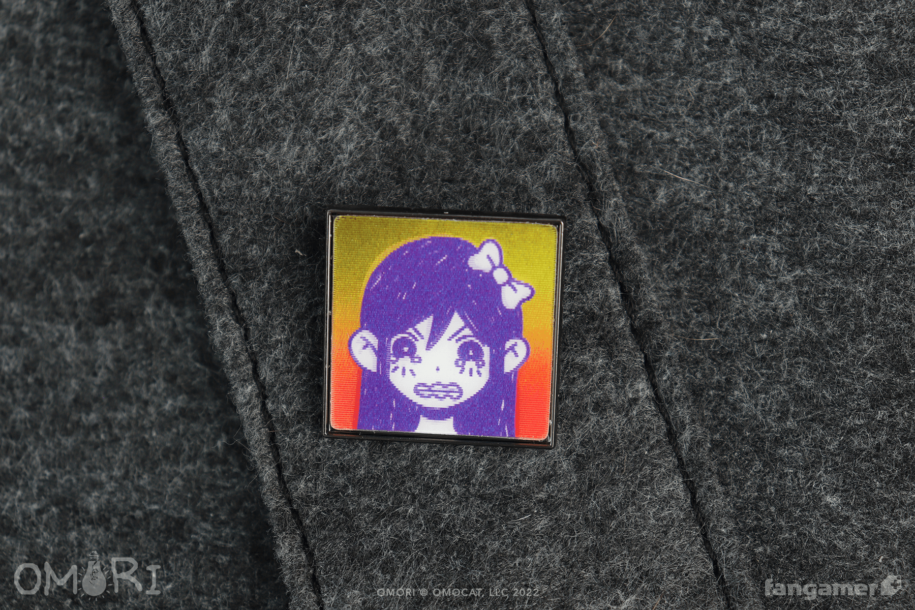 OMORI - Angry AUBREY Lenticular Pin - Fangamer Europe